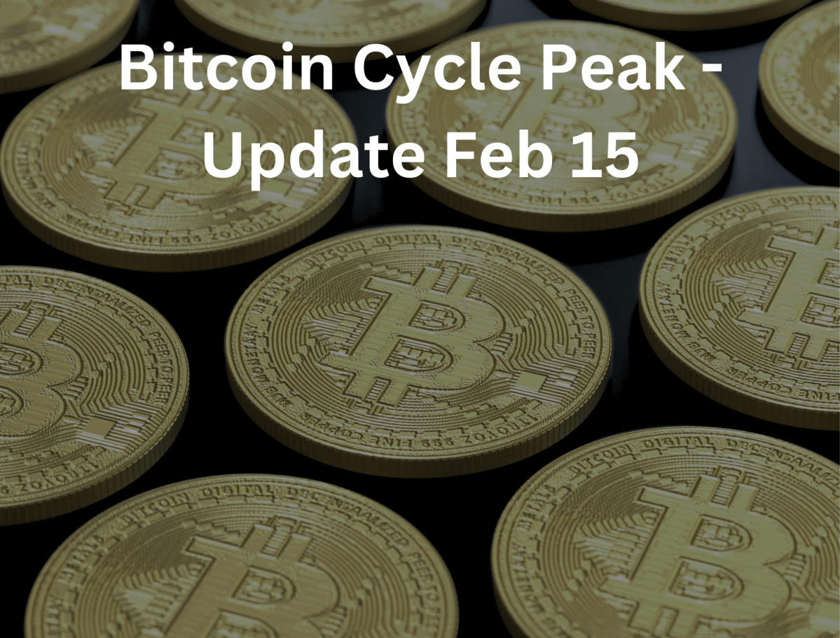 Bitcoin Cycle Peak Indicators – Update Feb 15 – TheBucket